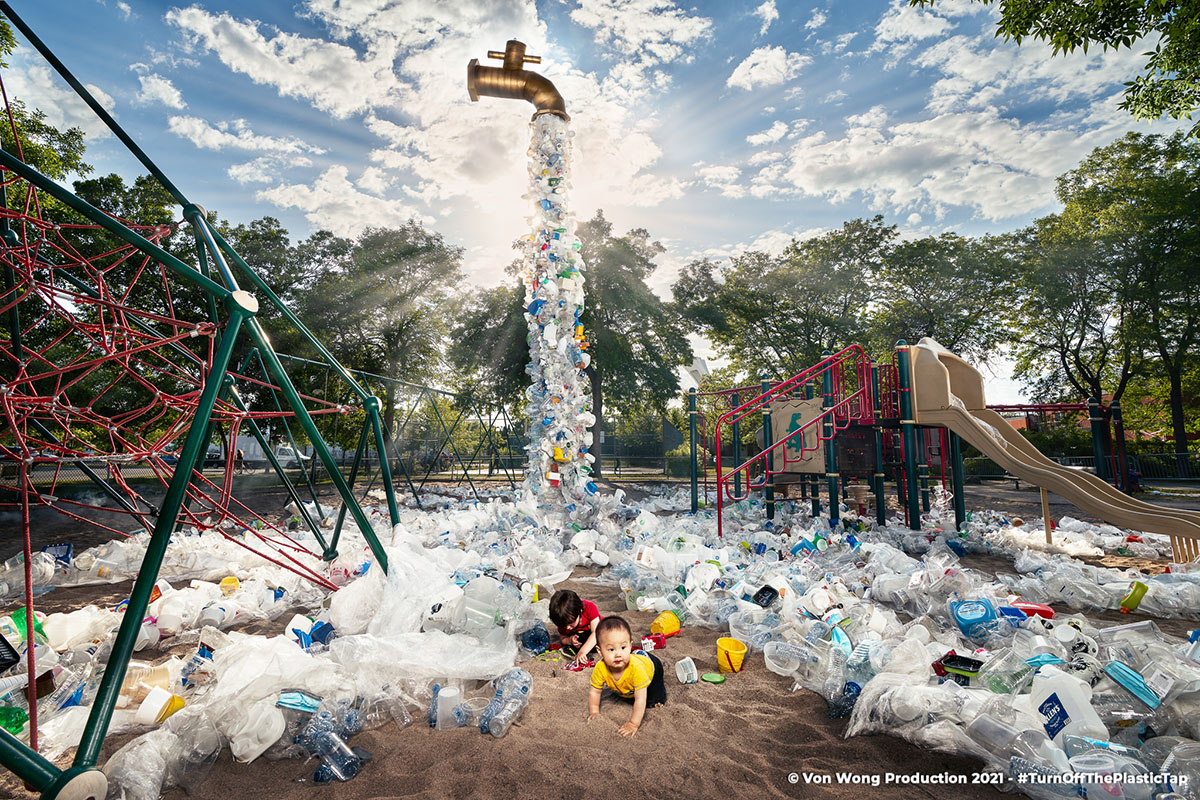 Giant Plastic Tap PHOTONews Magazine